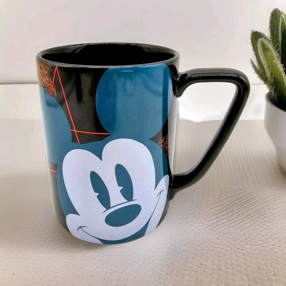 Disney | Dining | Vintage Disney Mickey Mouse Coffee Cup Mug Geometric ...